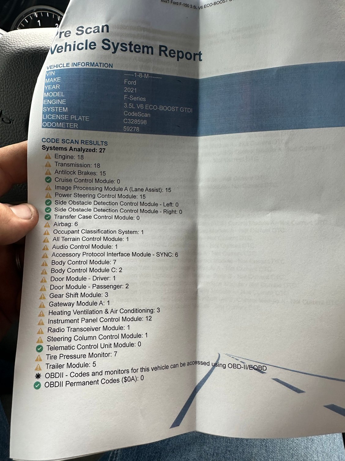 2021 f150 has 5 pages of codes??? - Ford F150 Forum - Community of Ford ...
