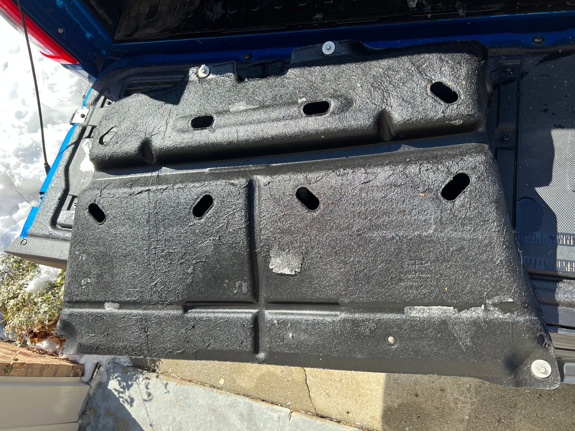 Snow ripped underbody shield/cover - Help Identify Please - Ford F150 ...