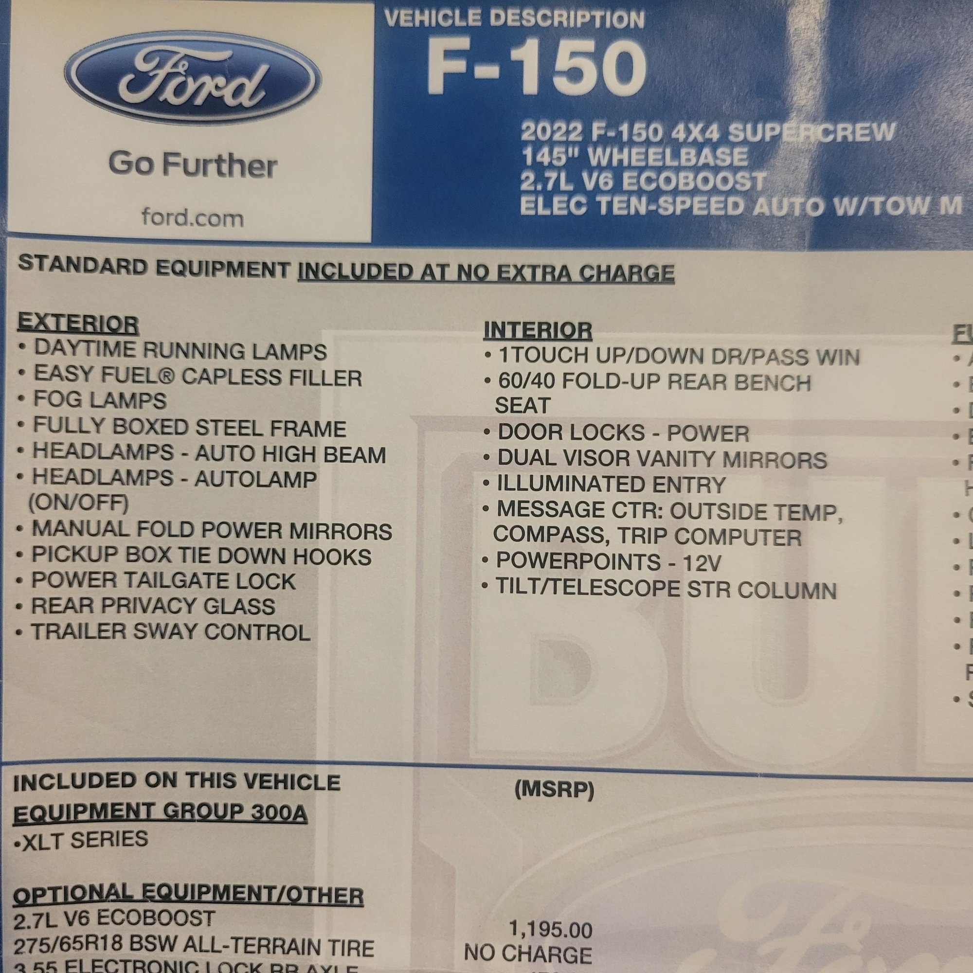 Why doesn't my XLT have all the XLT items? - Ford F150 Forum ...