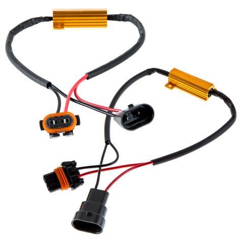 Load Resistor Kit for LED Headlight Bulb -Fix Flickering & Error ...