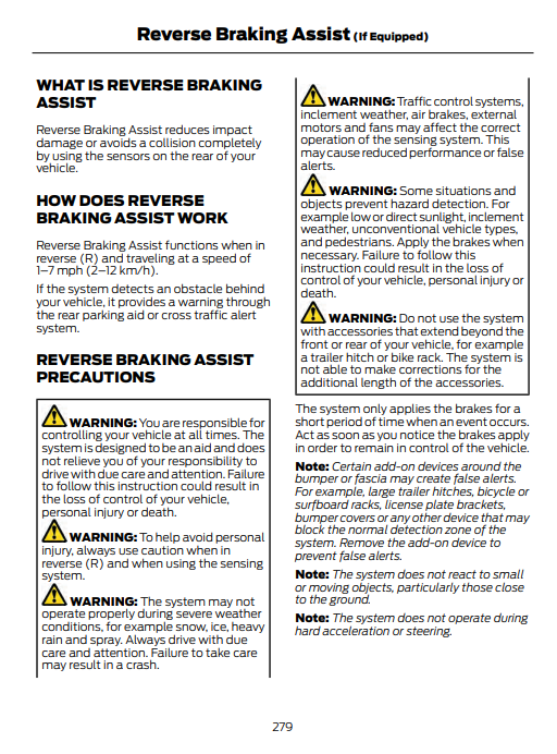 Reverse Brake Assist - Ford F150 Forum - Community of Ford Truck Fans