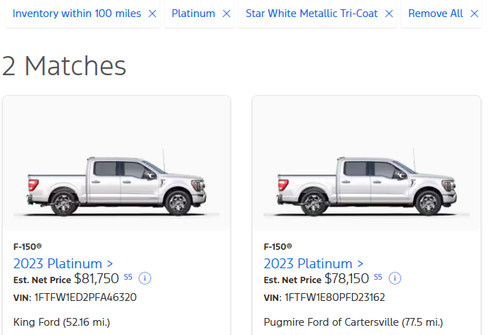 Ford Inventory search broke? - Ford F150 Forum - Community of Ford ...