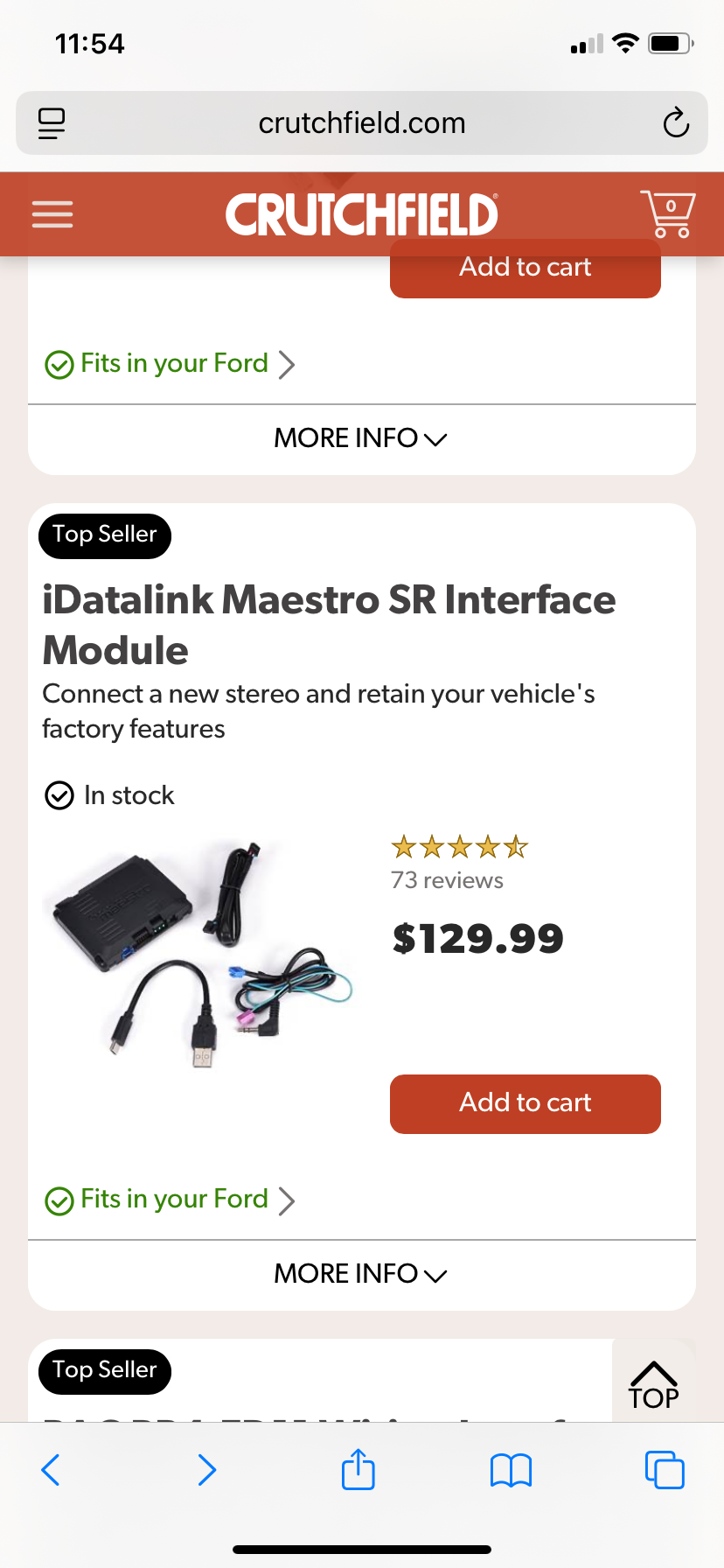 PAC RP4-FD11 vs iDatalink Maestro SR Interface? - Ford F150 Forum ...