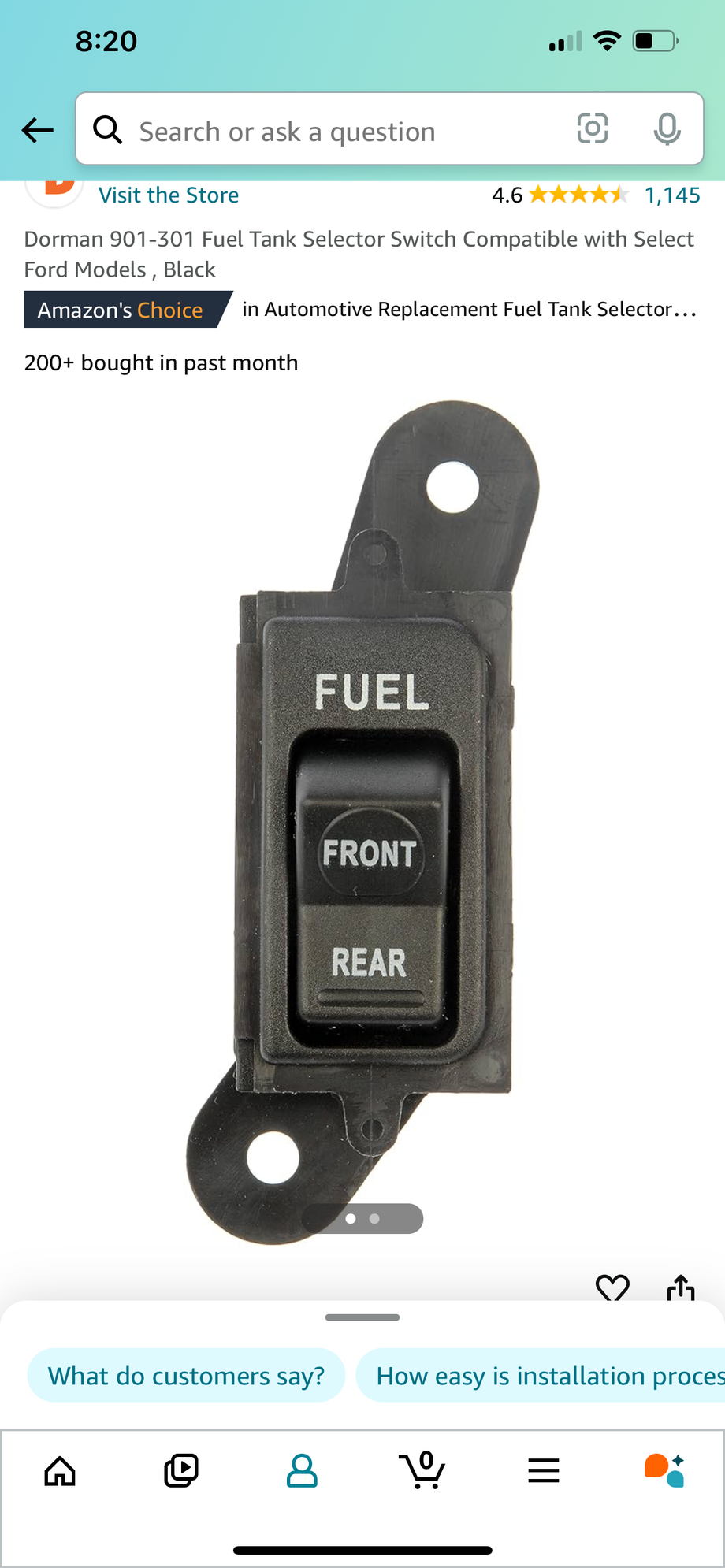 1990 Ford F150 front rear fuel selector switch - Ford F150 Forum ...