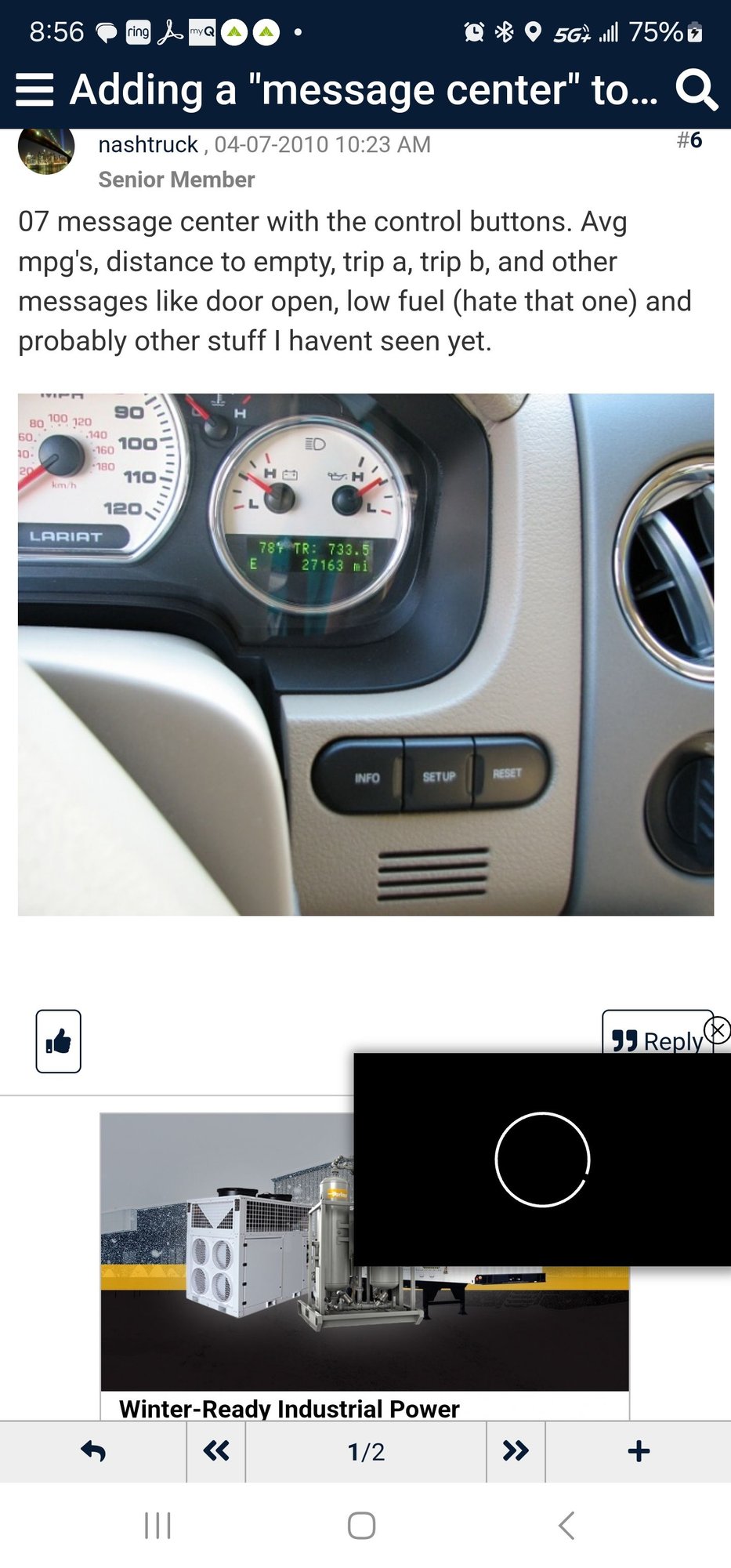 Swapping xlt cluster for lariat. Button question for message center ...
