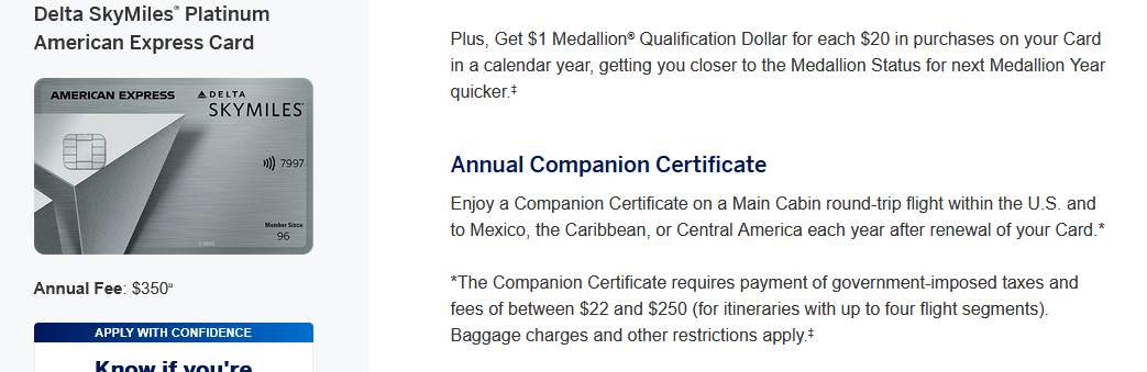Rumor: Is Delta Removing the Platinum Companion Certificate? - FlyerTalk Forums