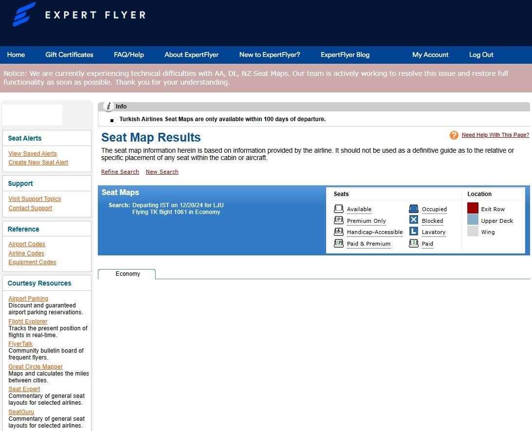 Expertflyer not showing TK flights - Page 2 - FlyerTalk Forums