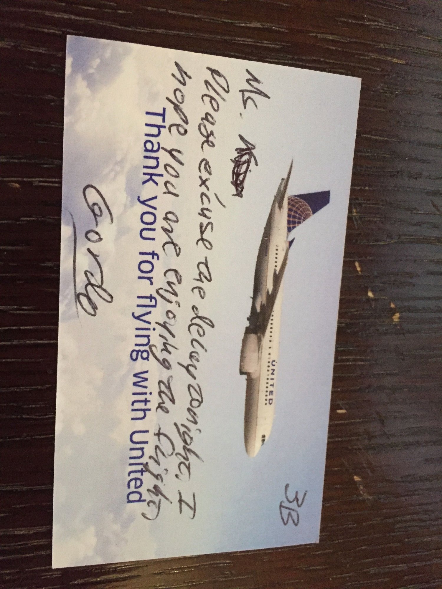 Receiving Personalized Thank-You Note From Pilot - Page 4 - FlyerTalk ...
