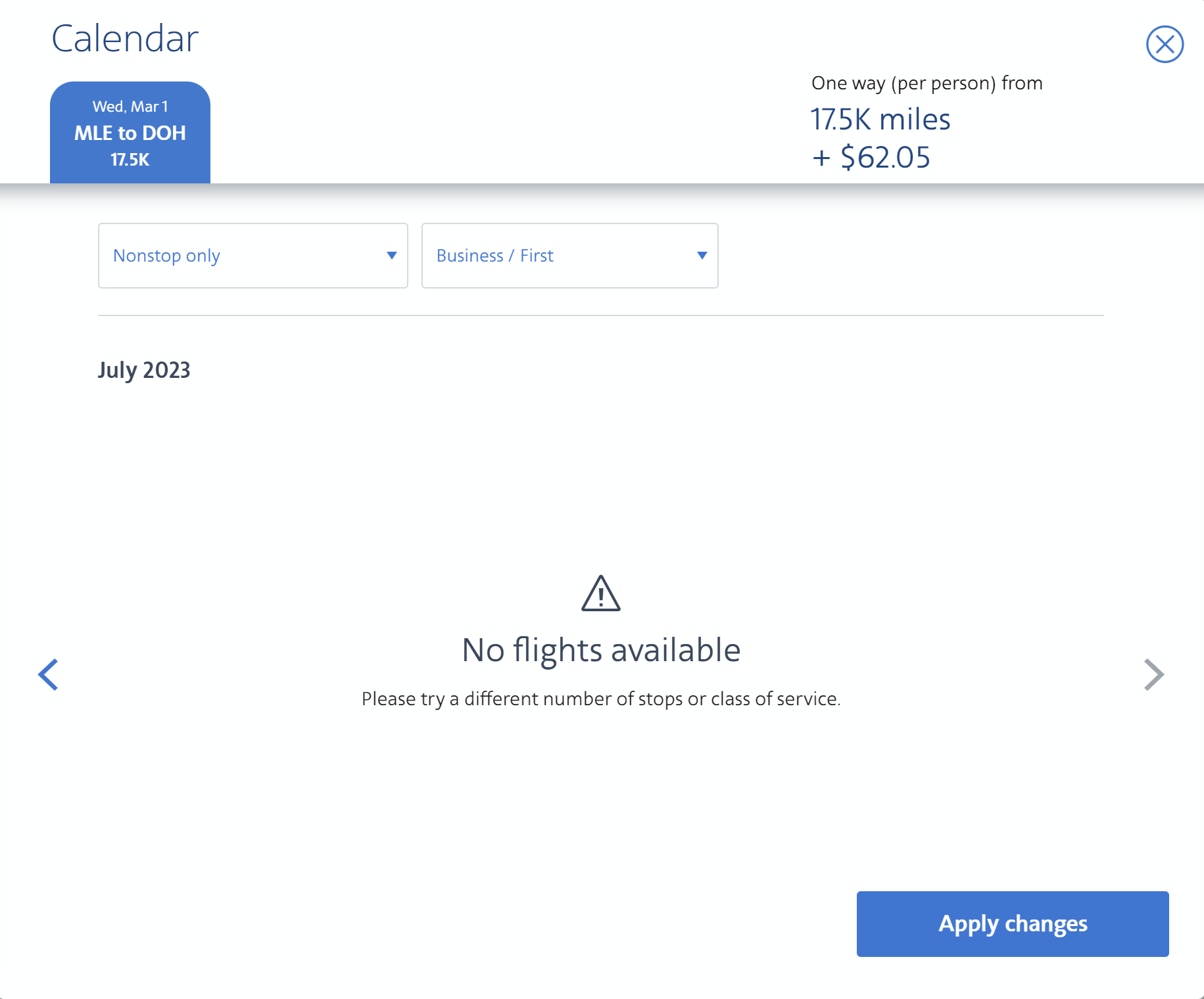 QR heavily shrinked business award availability to non-IAG partners outside 60 days? - FlyerTalk ...