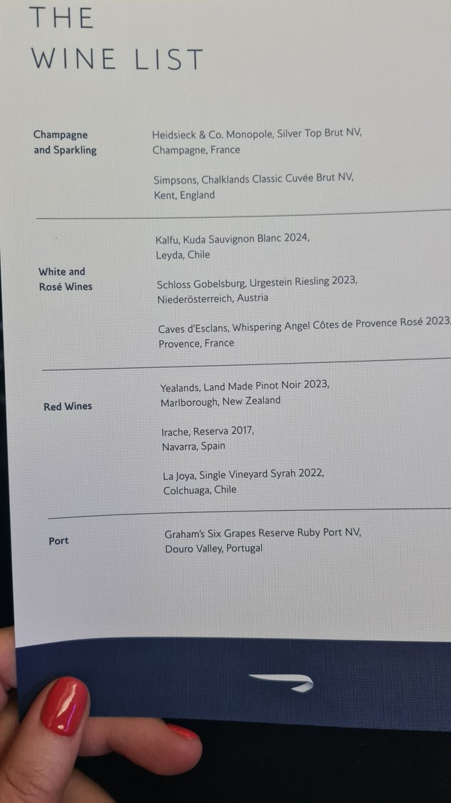 Long haul in-flight catering 2025 | Club World - FlyerTalk Forums