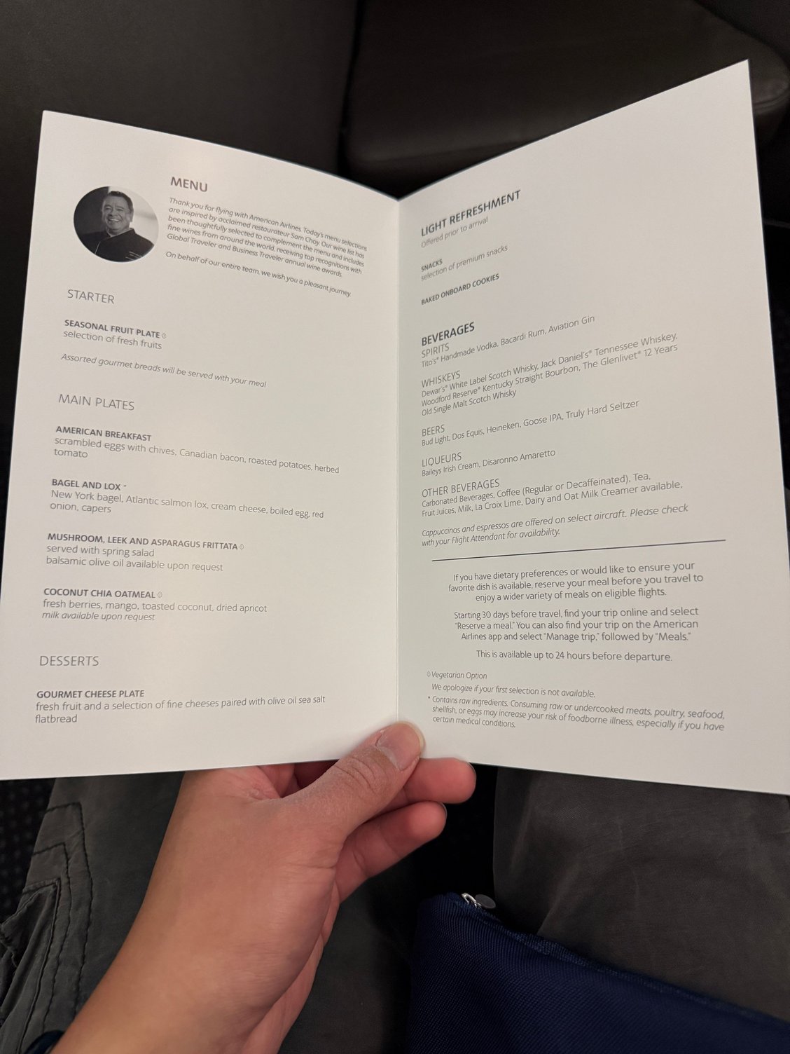 2025 AA Domestic Meal / Meals - menu / photos / etc. (master thread ...