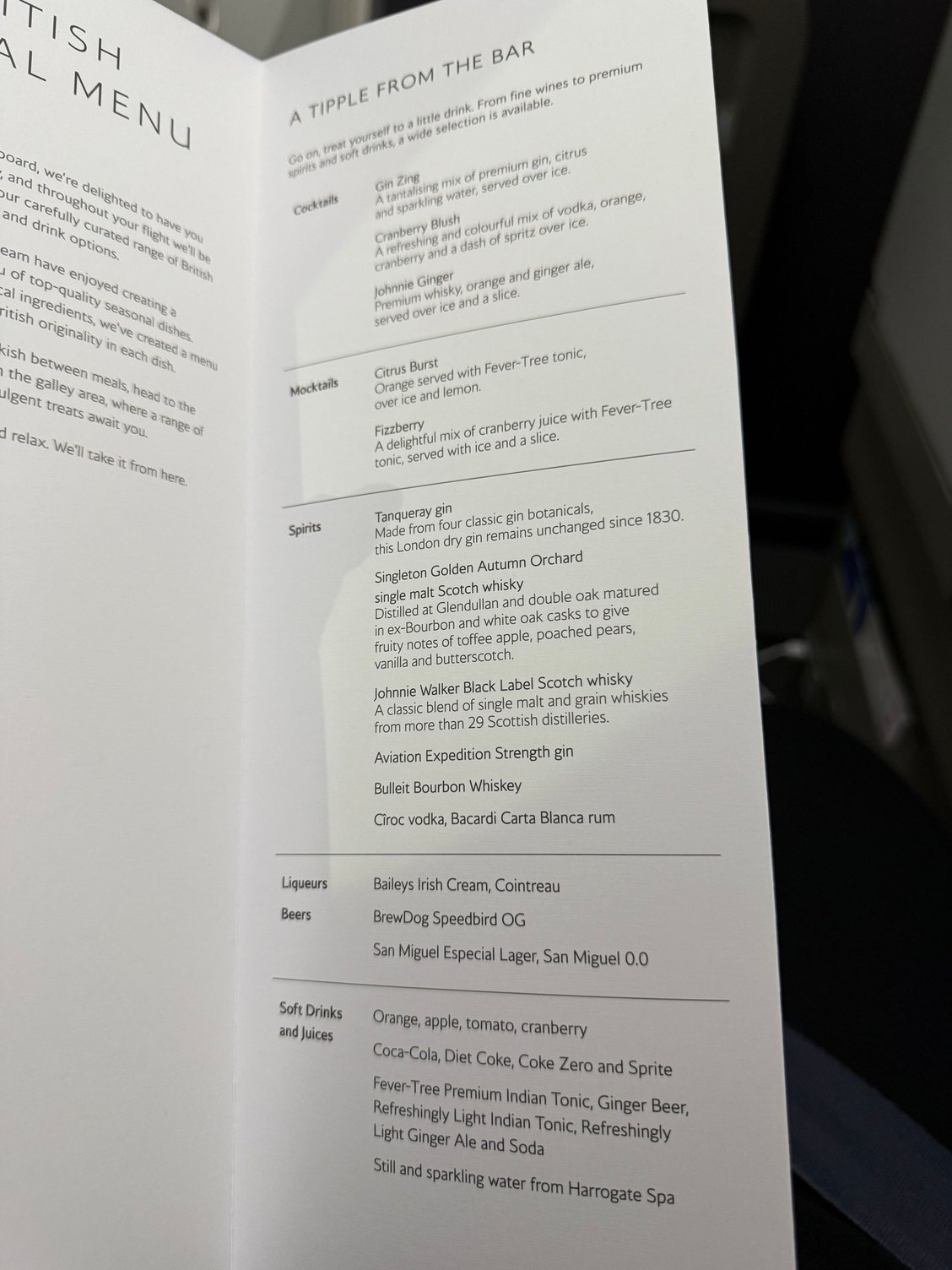 Long haul in-flight catering 2026 | Club World - Page 4 - FlyerTalk Forums