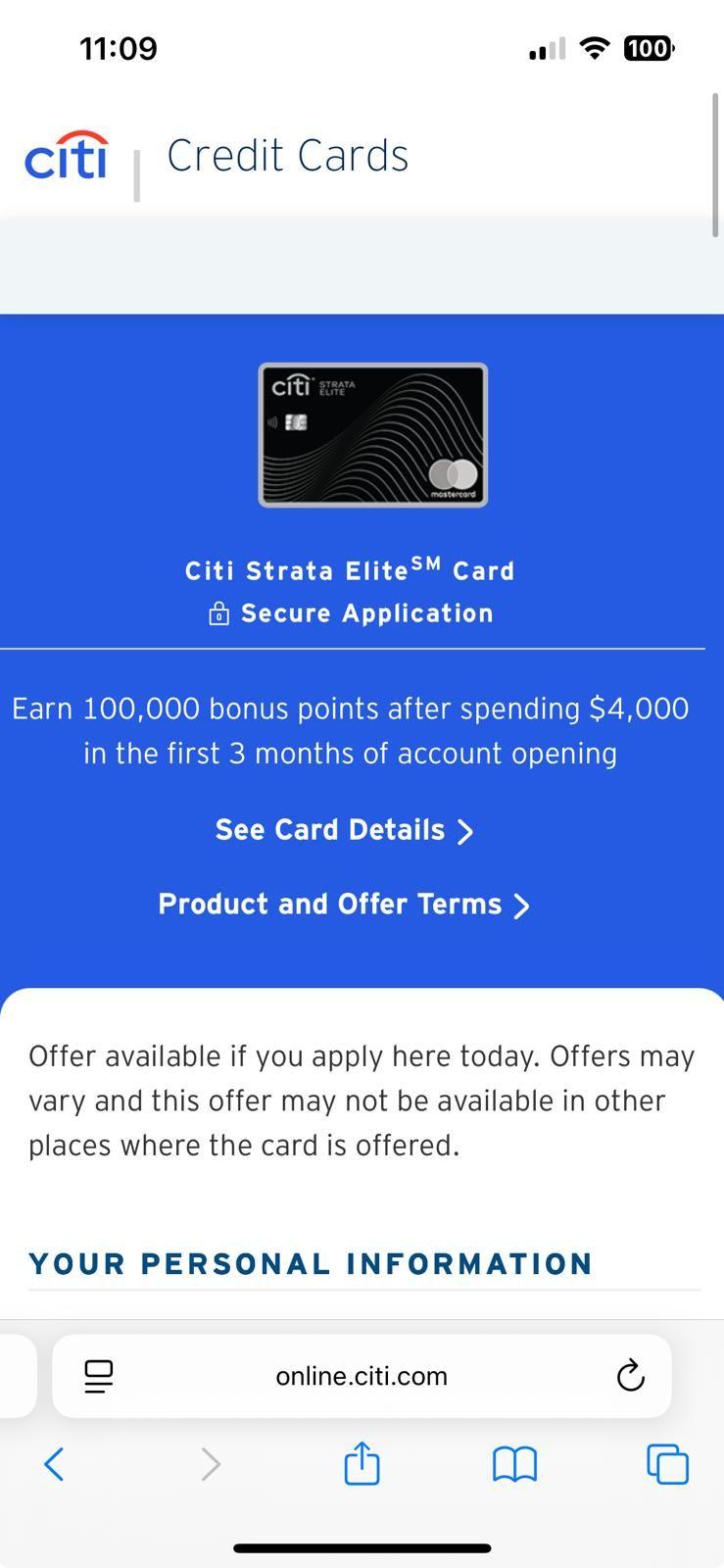 Citi Strata Elite (USA, launched 27 July 2025) - Page 13 - FlyerTalk Forums