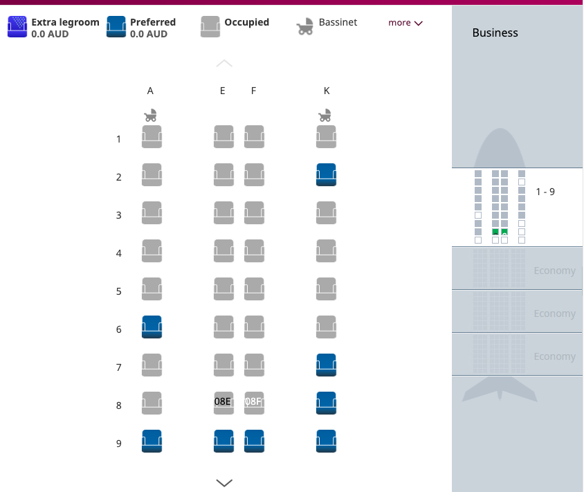 Qatar Seat Maps don't match anything - FlyerTalk Forums