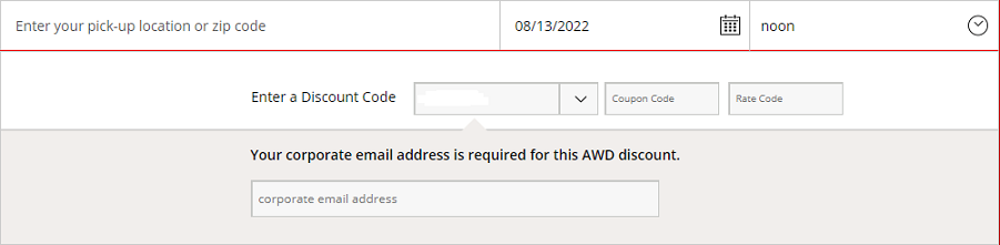 Corp code now requires email address on home page - FlyerTalk Forums