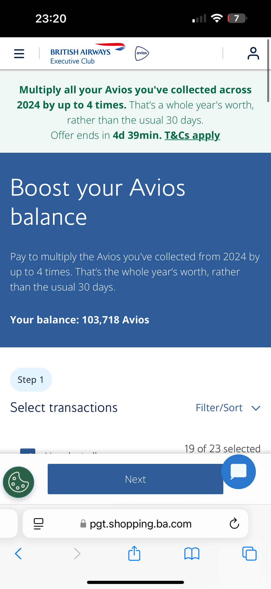 FAQ : Buying Avios with Balance Booster, introduced Jun 2023 - Page 23 ...