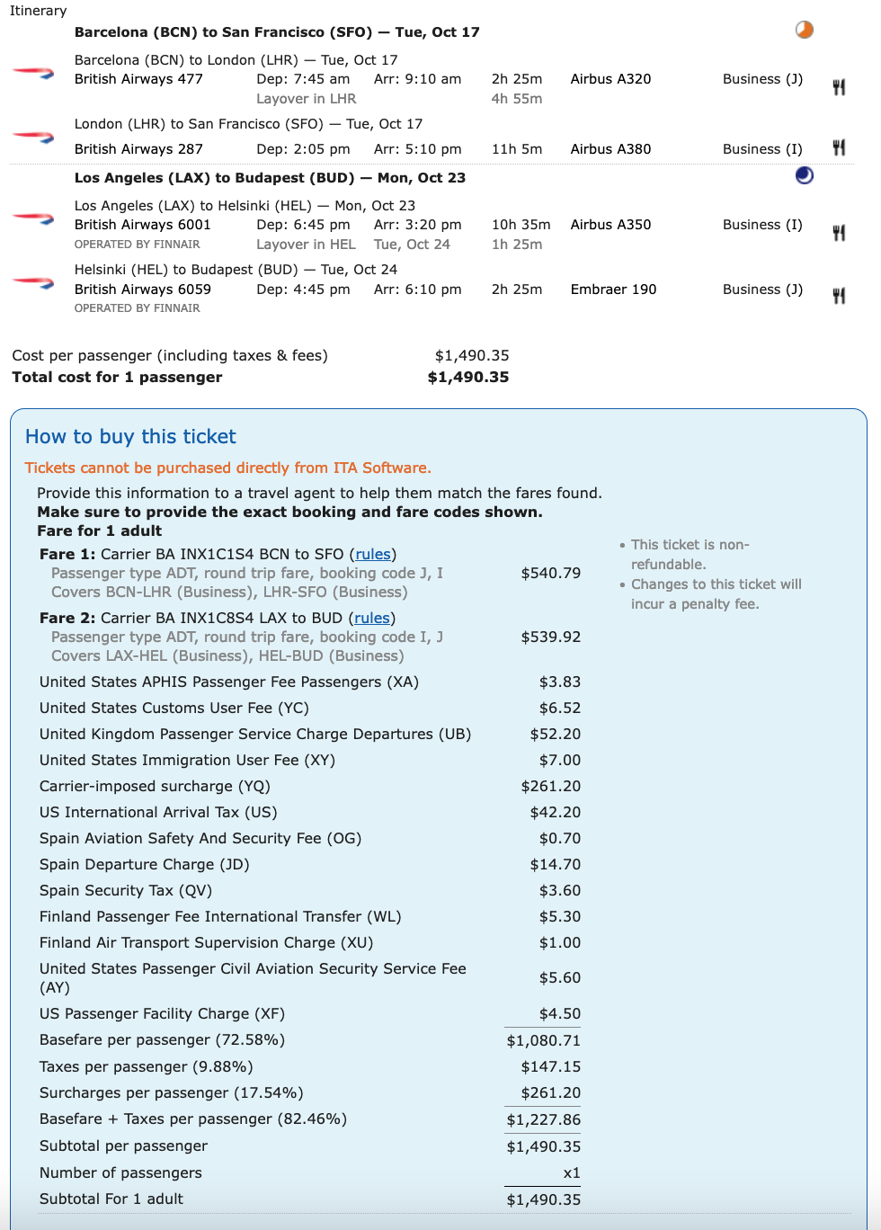 BA/AA: BCN-SFO €1680 roundtrip in J - FlyerTalk Forums
