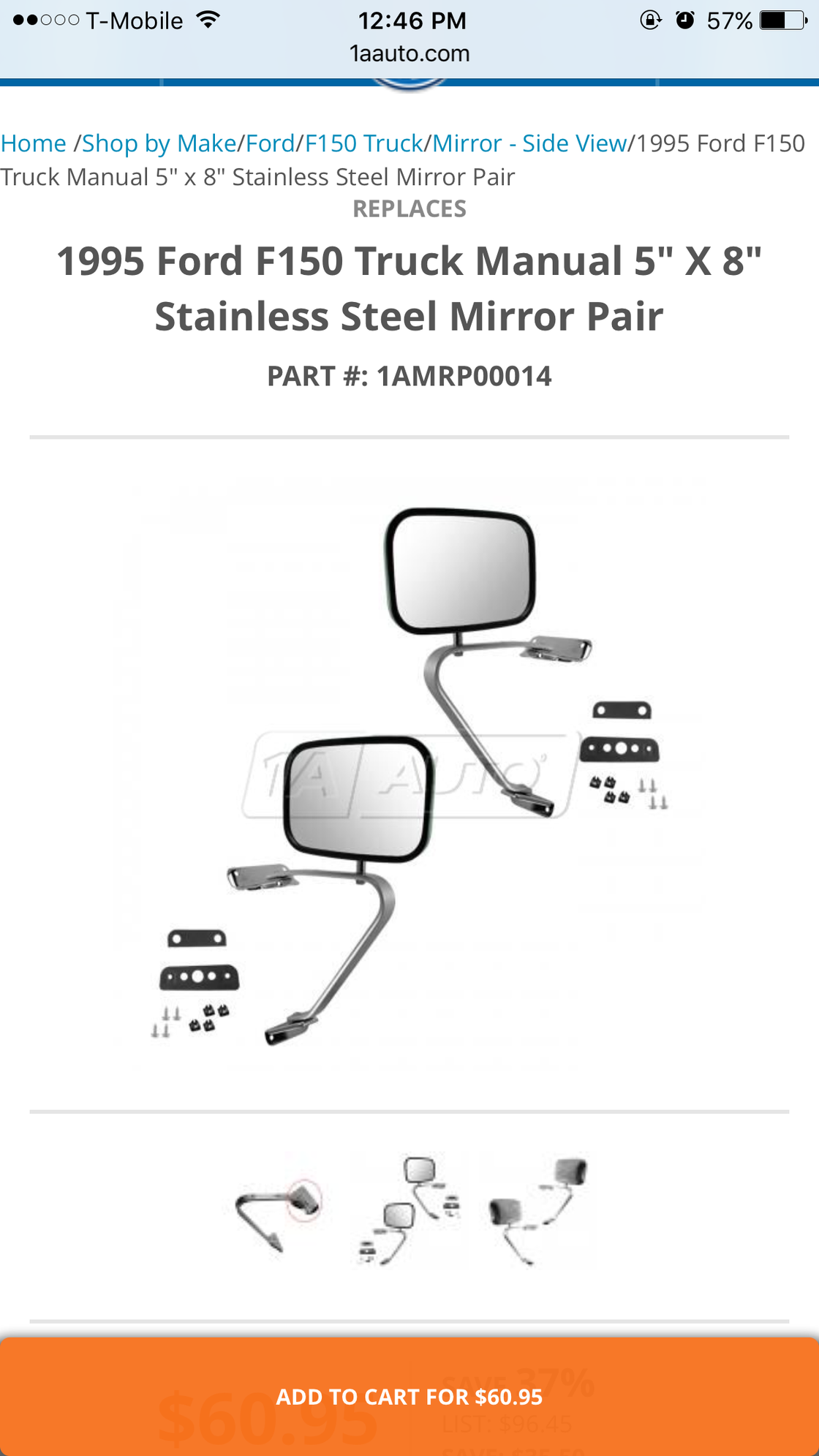 Obs mirrors on bricknose? - Ford Truck Enthusiasts Forums
