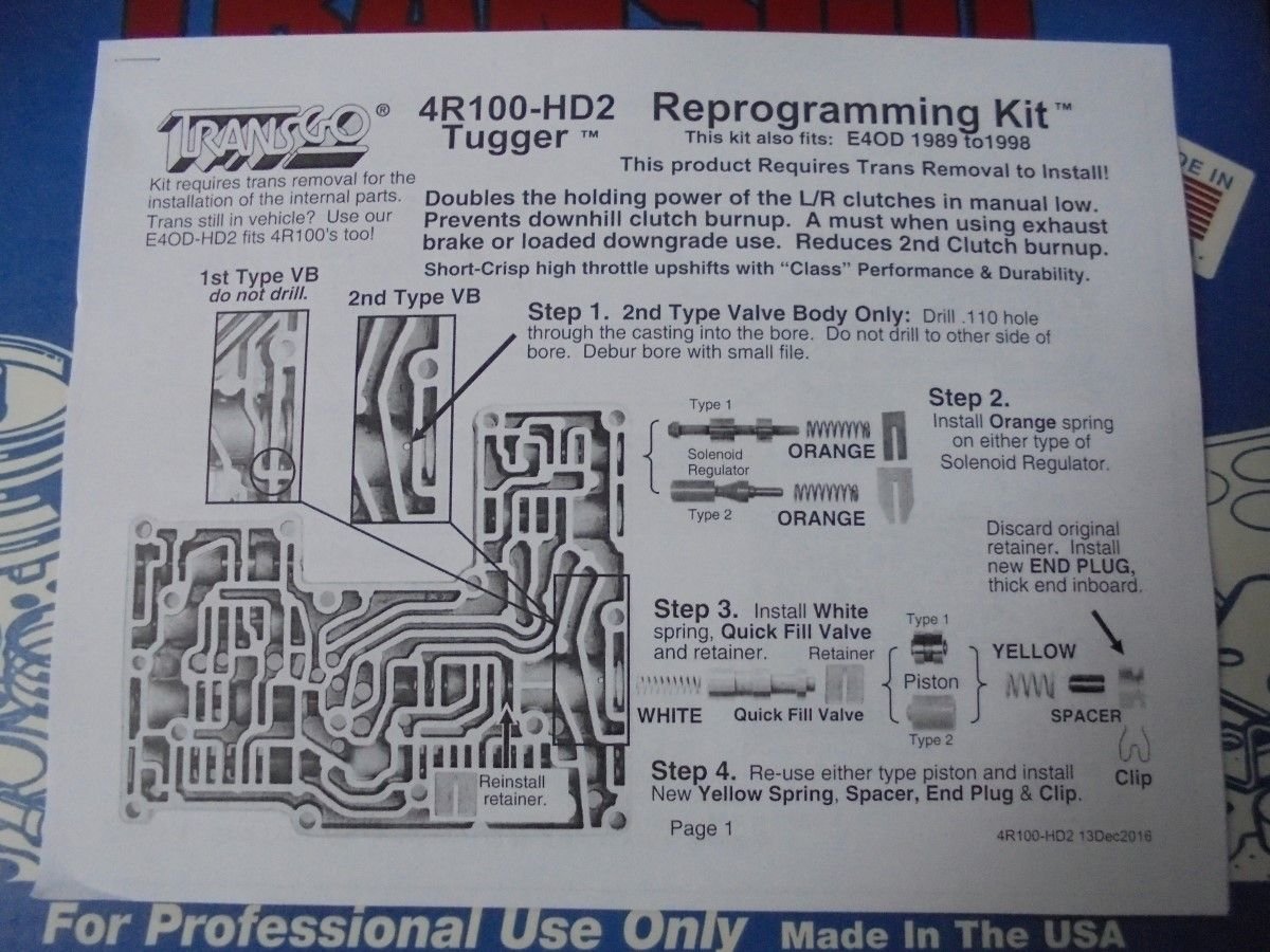 The Installation Of Transgo's 'Tugger' Reprogramming Kit (Shift Kit For ...