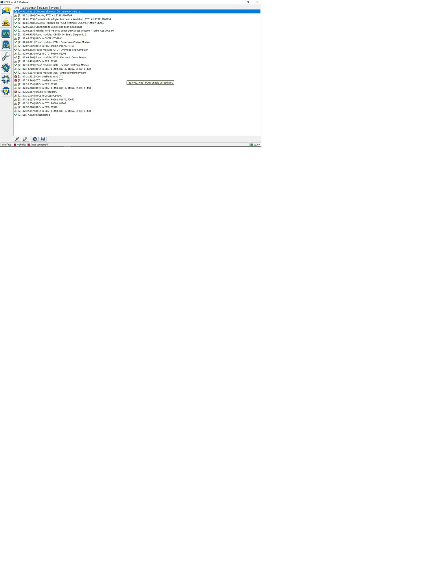 a whole bunch of codes - Ford Truck Enthusiasts Forums