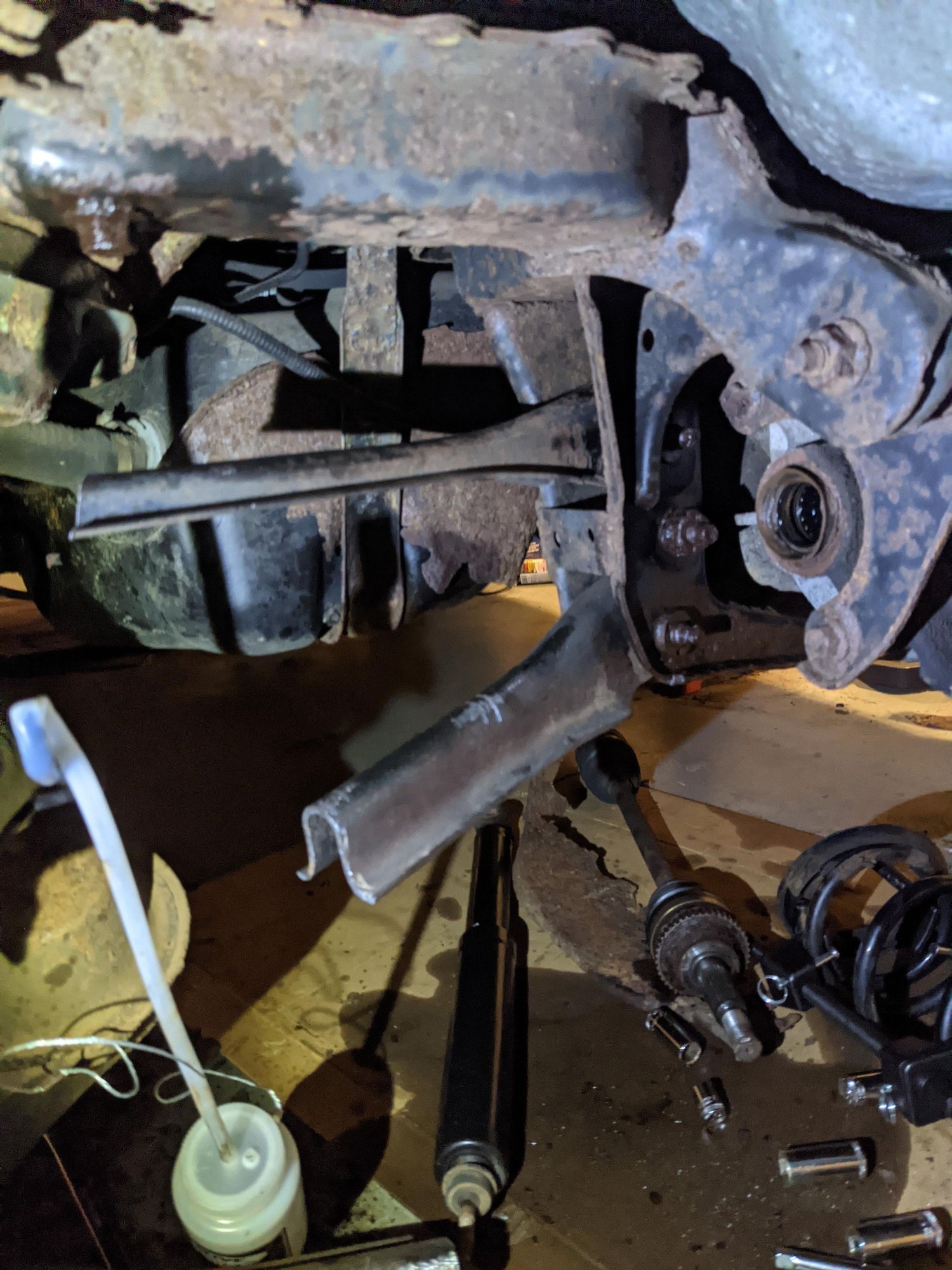 2001 Ford Escape 4WD XLT 3.0L V6 - Frozen Rear Driver Side Pivot Bolts ...