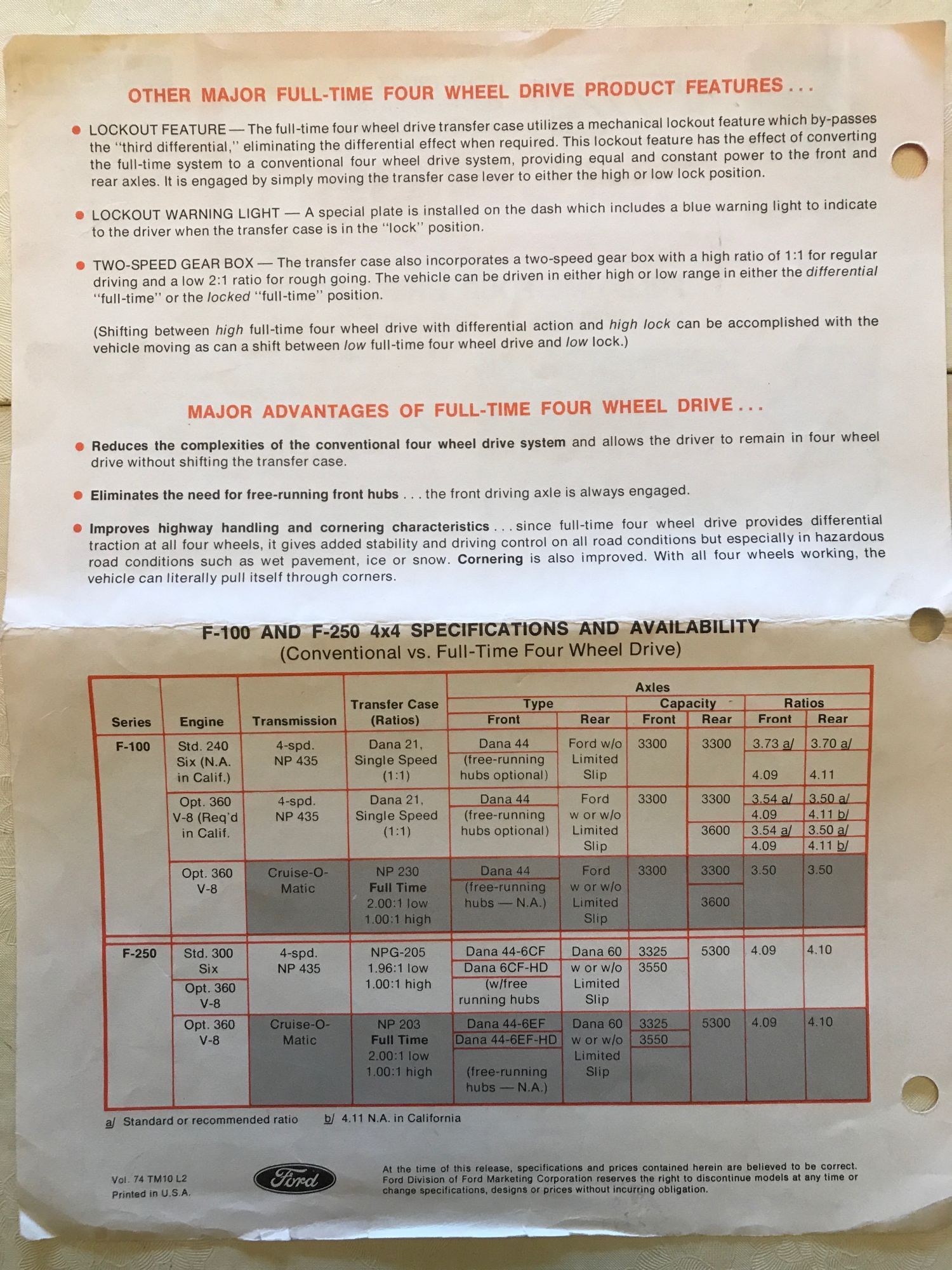 Transfer case -74 highboy - Ford Truck Enthusiasts Forums