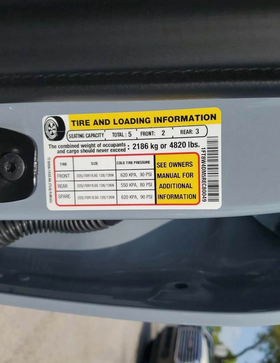 F450 weight tags - Ford Truck Enthusiasts Forums