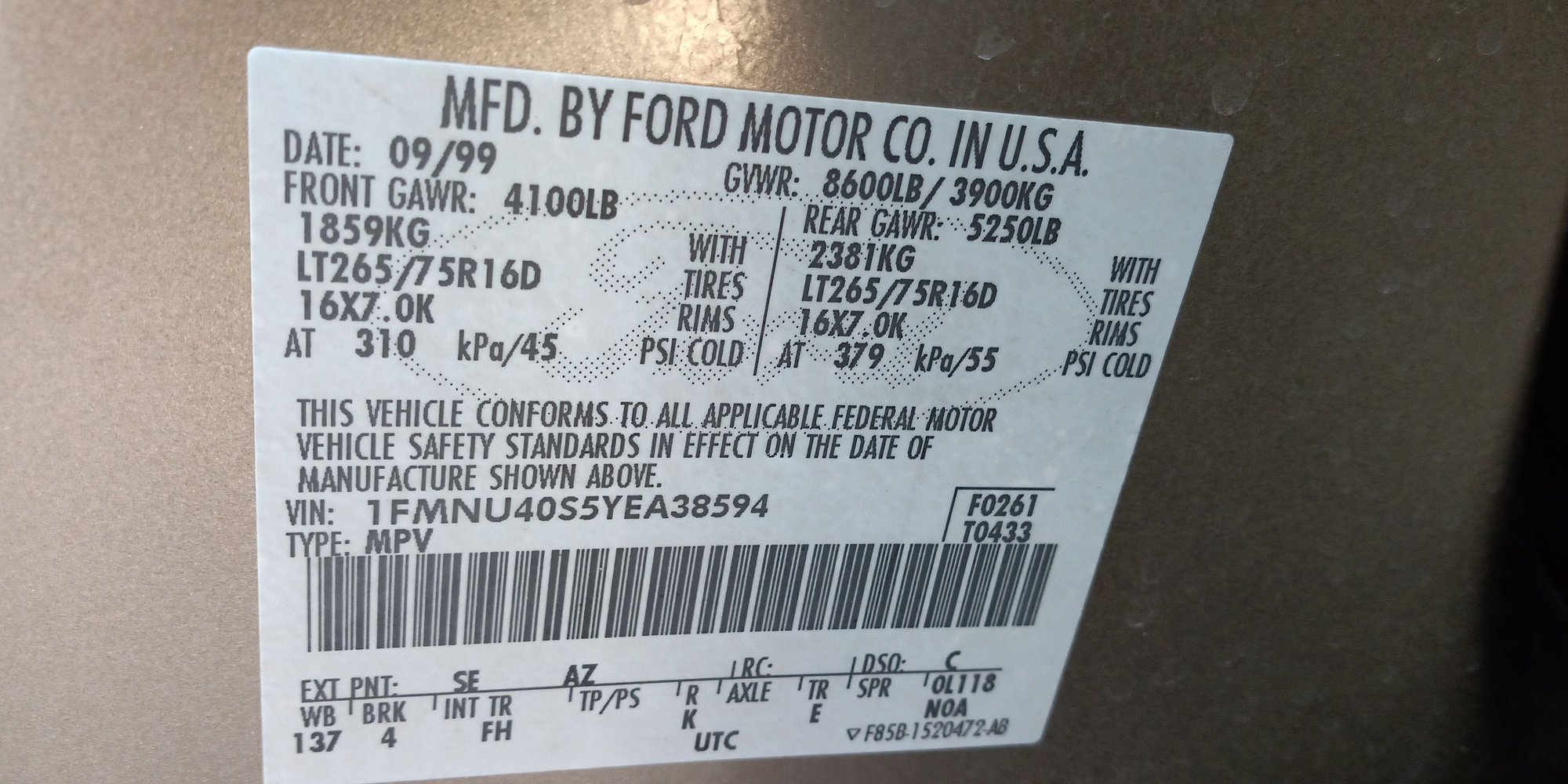 Decoding these damn stickers? - Ford Truck Enthusiasts Forums
