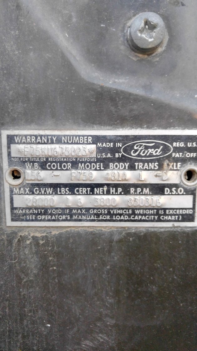 F700 vin decode - Ford Truck Enthusiasts Forums