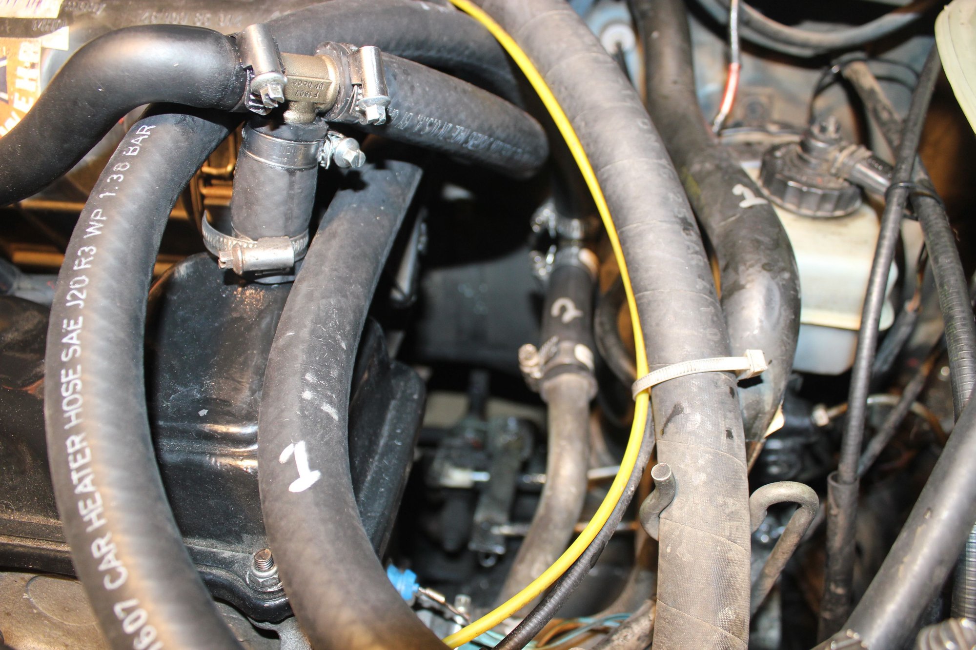 1996 Aerostar 3.0 Heater Core Inlet/ Outlet Tube Identification - Ford ...