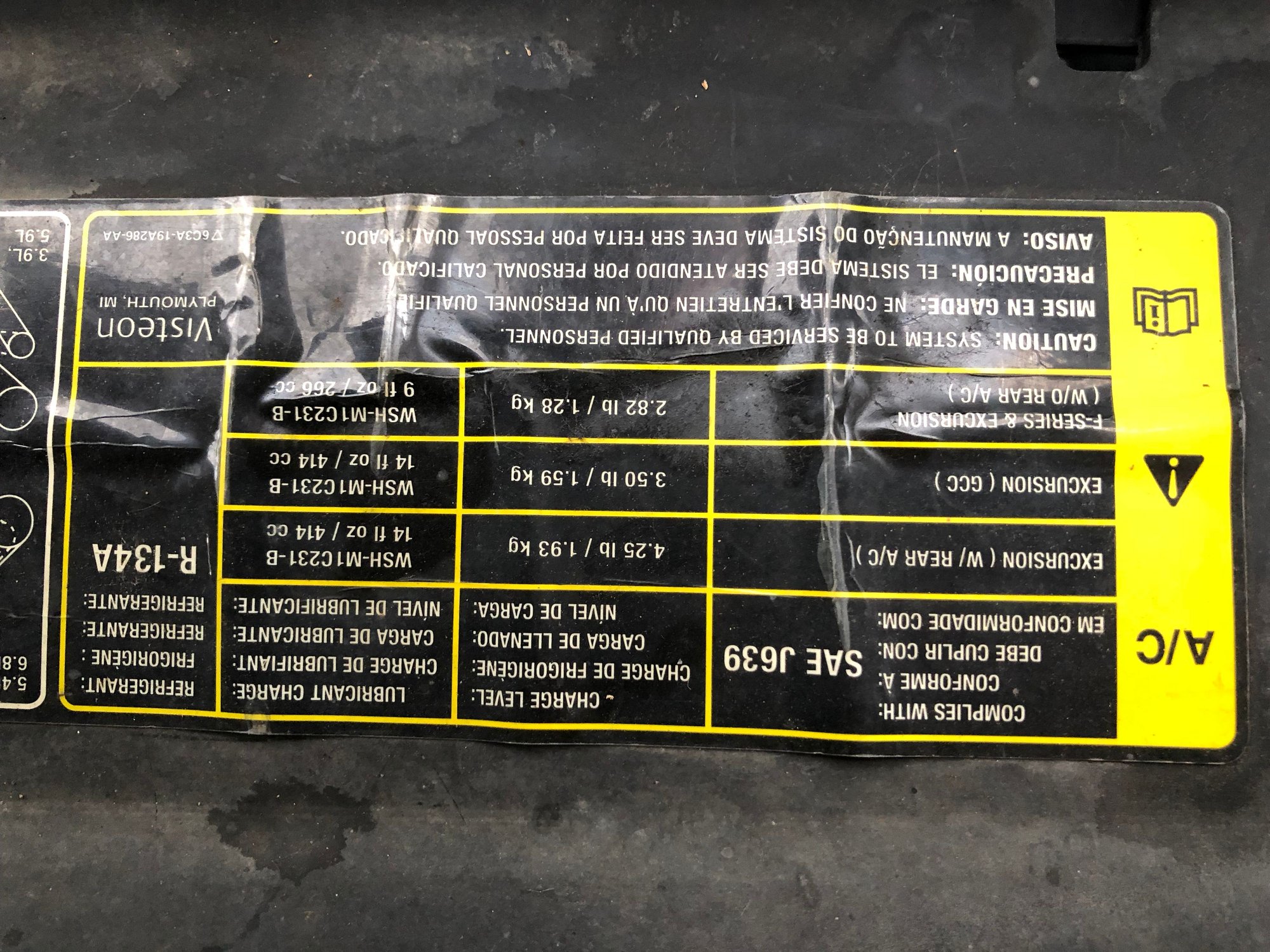 A/C info sticker - Ford Truck Enthusiasts Forums
