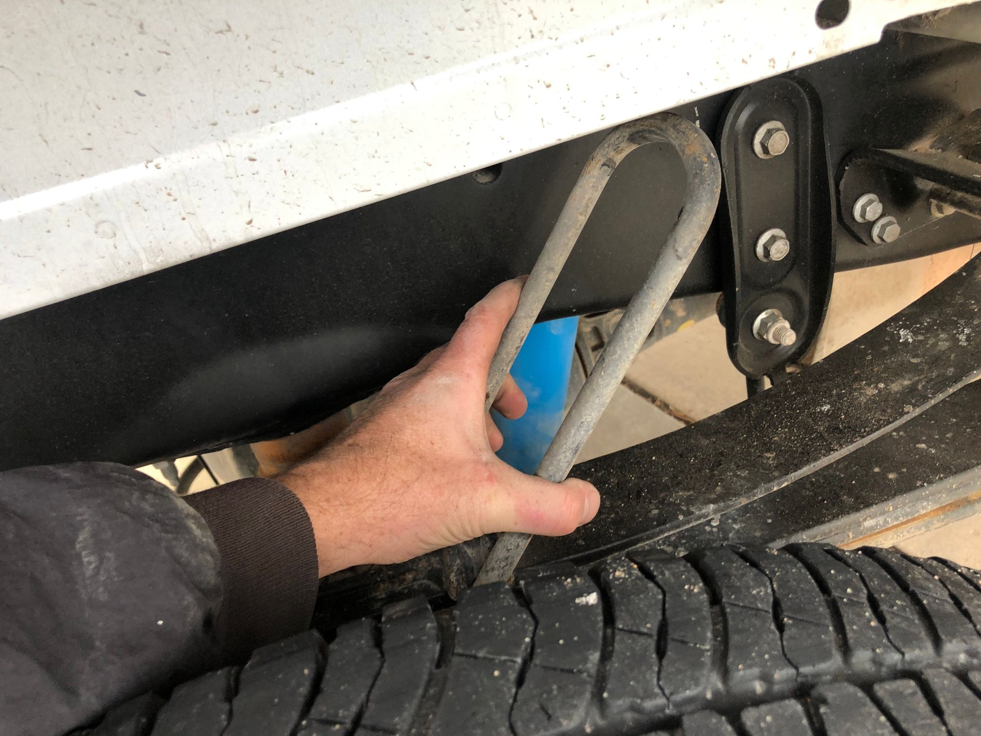 Rear Block Delete Using 1 Jack, Level by Lowering, 2017 F250 4x4 6.2 ...