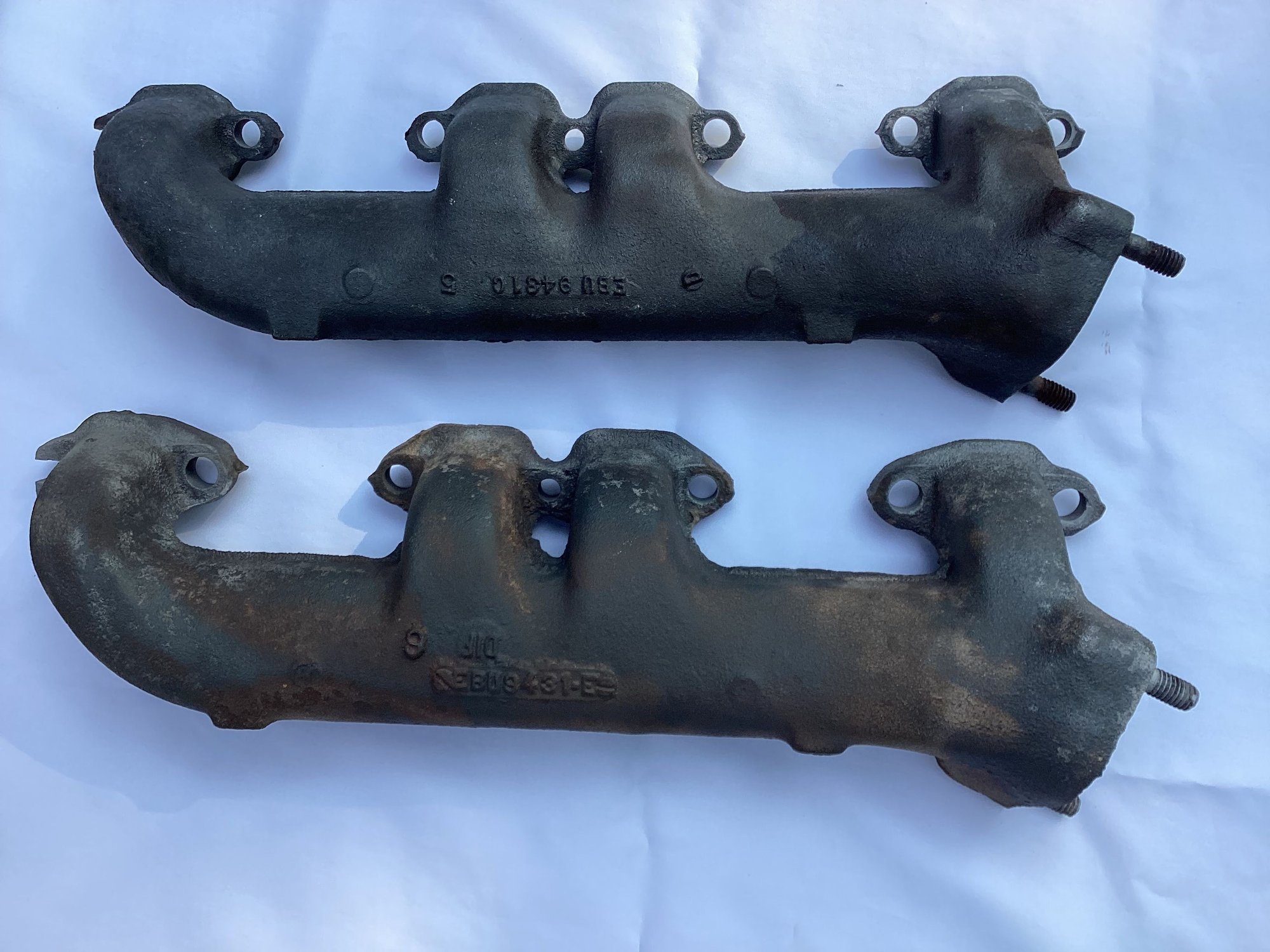1954 239 yblock exhaust manifolds and crossover pipe - Ford Truck ...