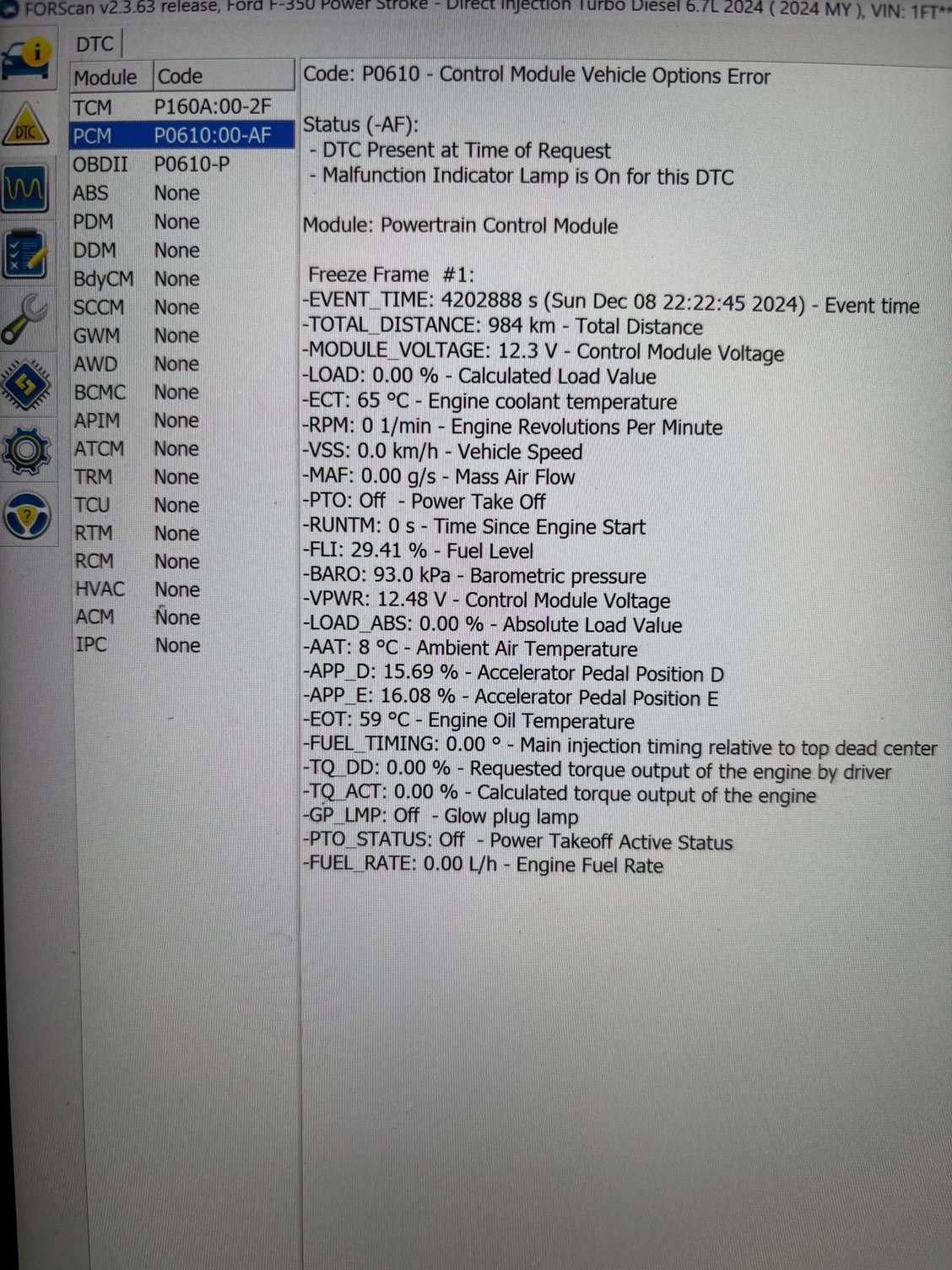 P0610 & P0160A after tire recalibration FORScan - Ford Truck ...