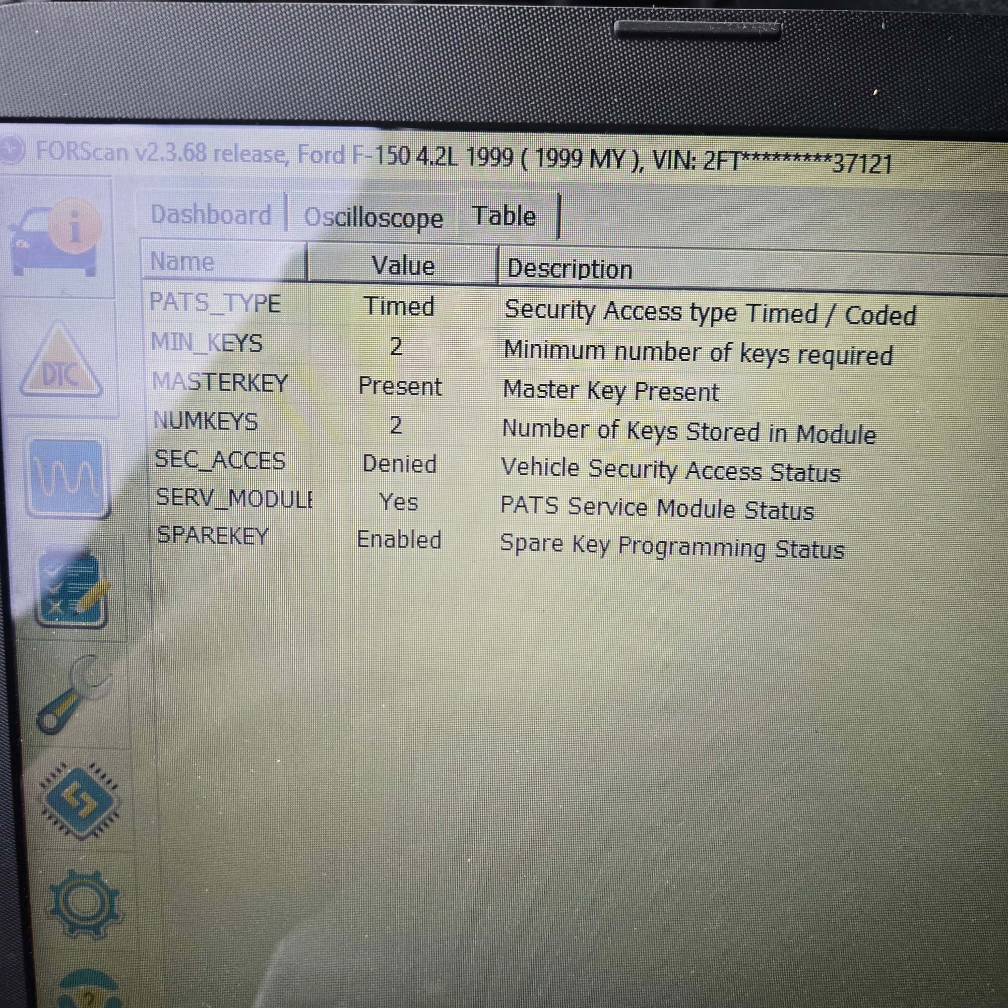 99 F150 PATS Code 16 (but starts after key in run for 5 min) - Ford ...