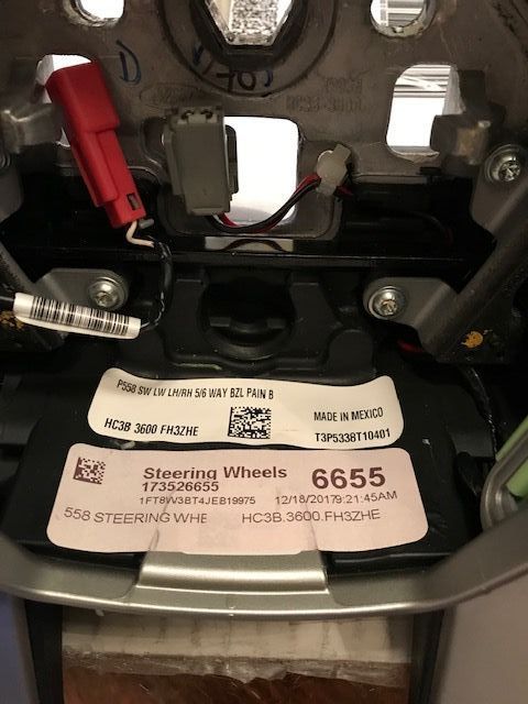 2017-2020 Ford F250 F350 Super Duty Lariat Leather Heated Steering ...