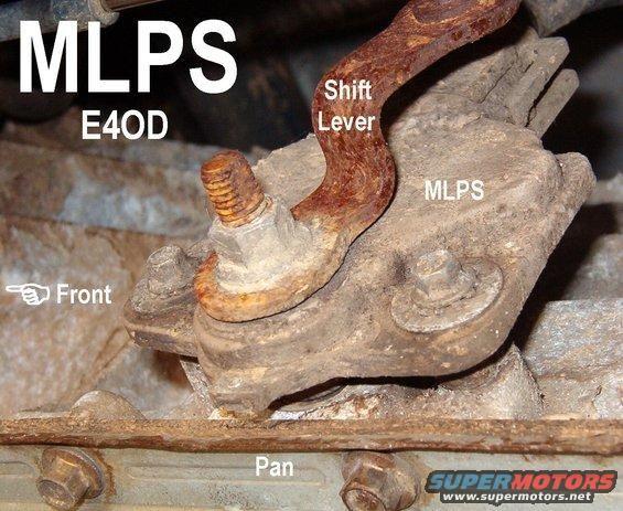 Where are the alignment marks on the 1995 E4OD MLPS MLPS - Ford Truck ...