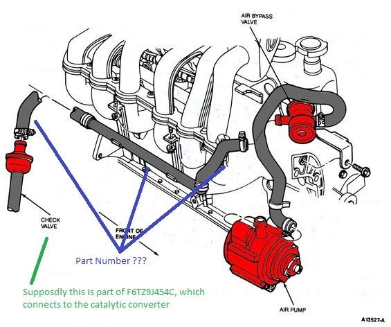Part Number Help: Secondary Air Tube (96 4.9L) - Ford Truck Enthusiasts ...
