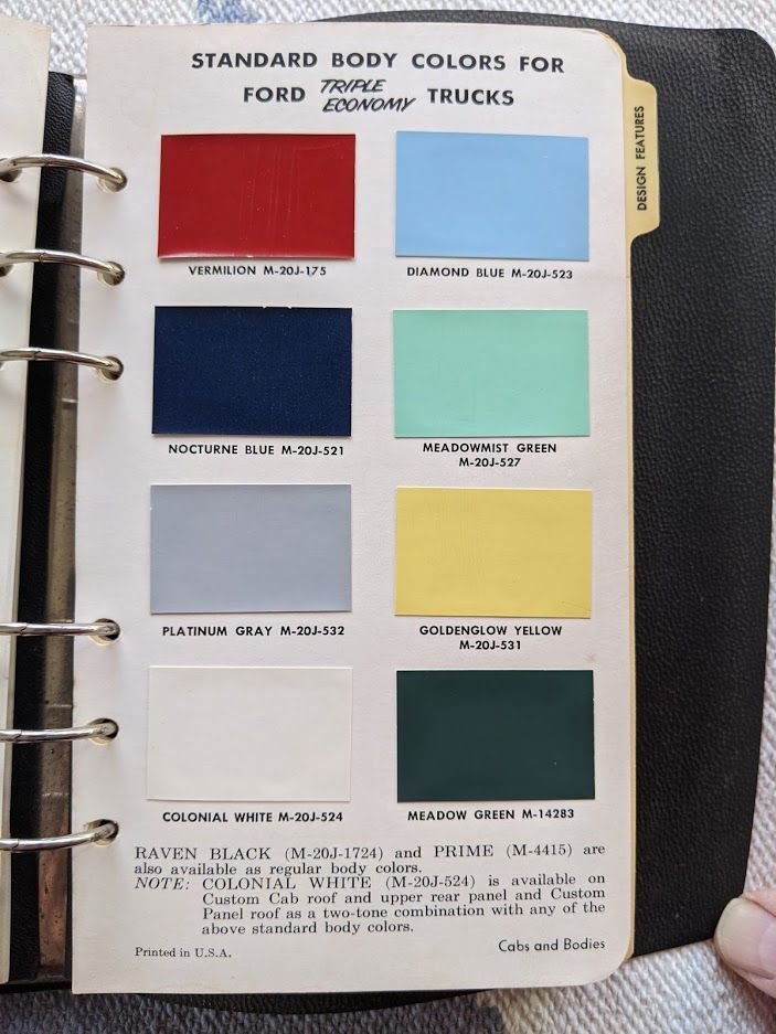 '56 color codes? - Ford Truck Enthusiasts Forums