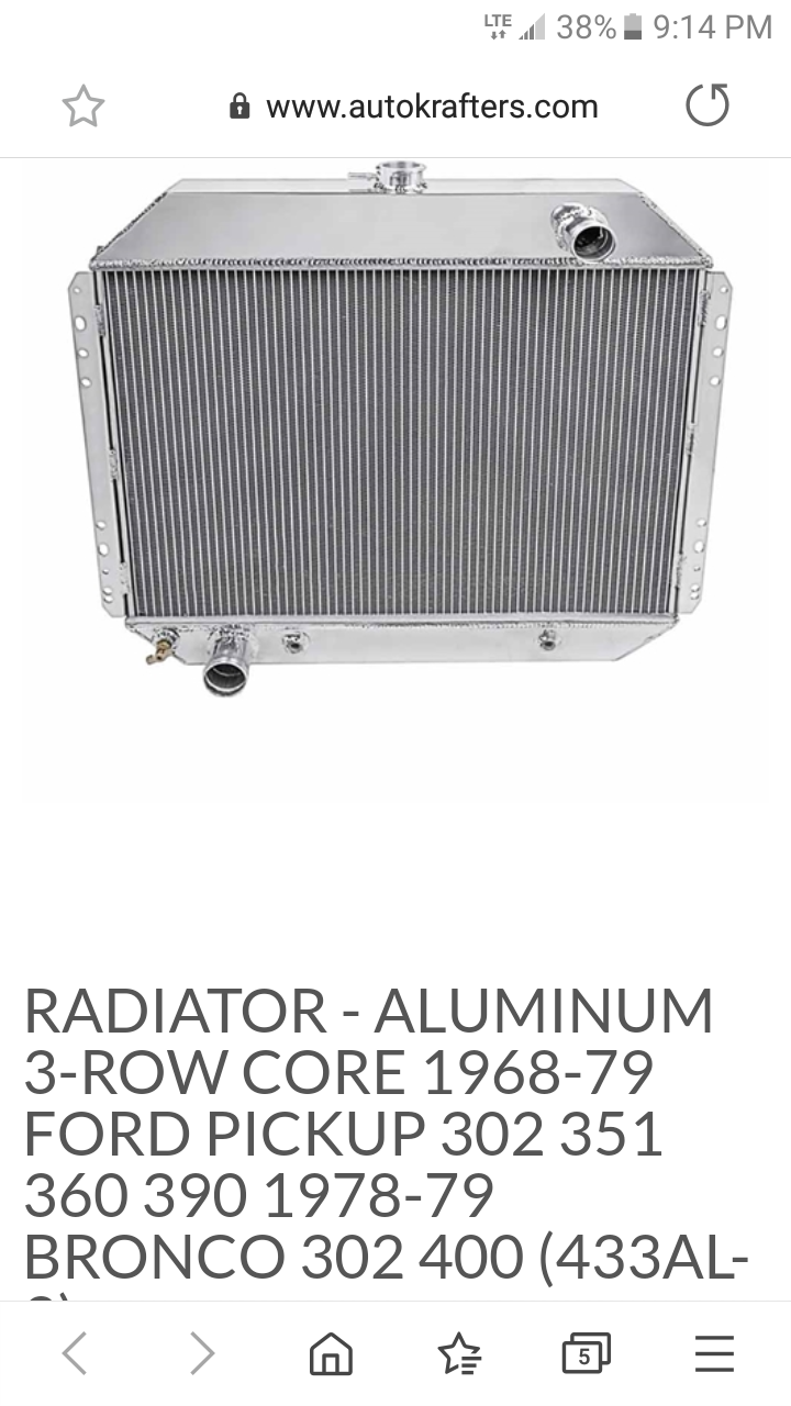Alloyworks 4 Row Radiator - Ford Truck Enthusiasts Forums