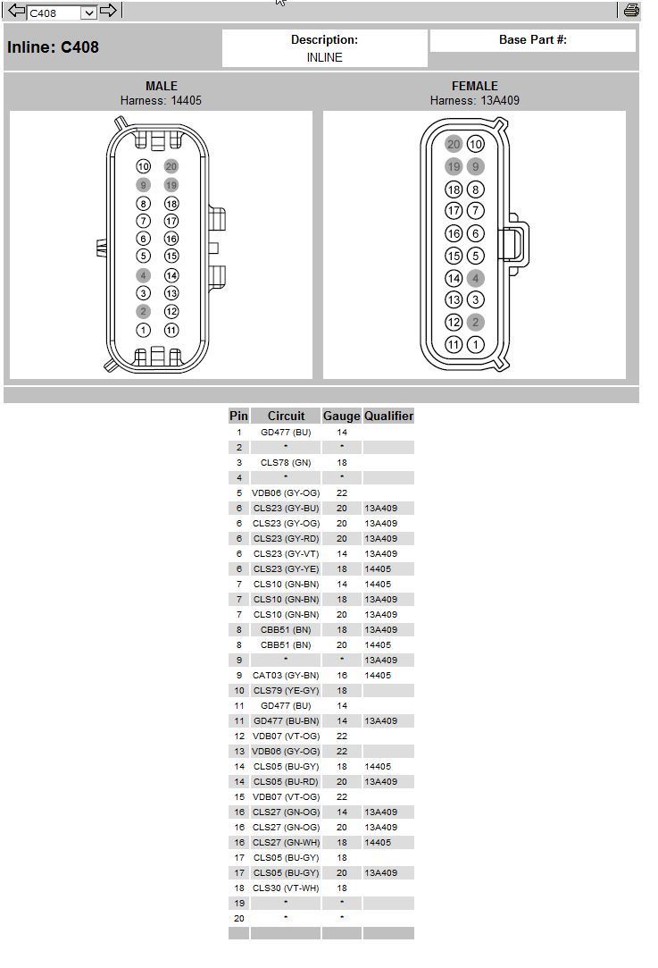 Wiring diagram (pin assignments) for 2022 pin connector near spare tire ...