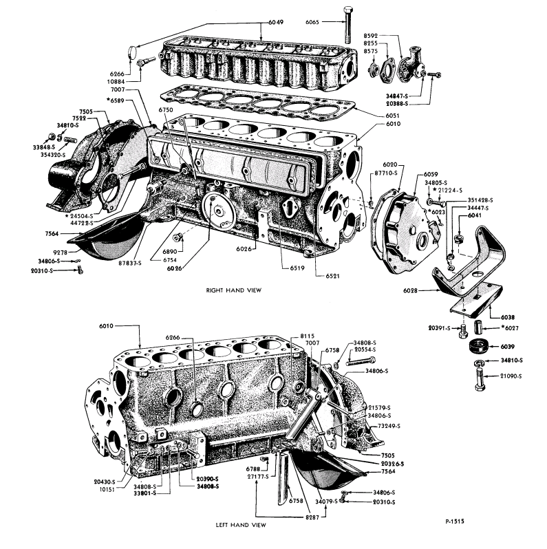 1952 215 cid OHV six cylinder exploded view detail? - Ford Truck ...