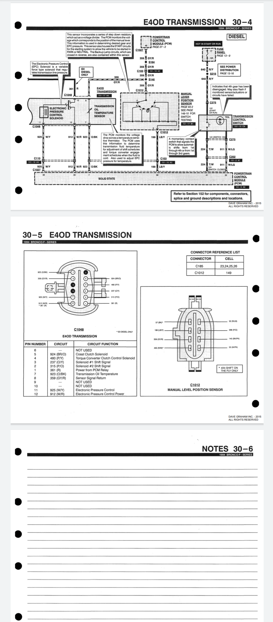 96 F250 E4OD wiring diagram - Ford Truck Enthusiasts Forums