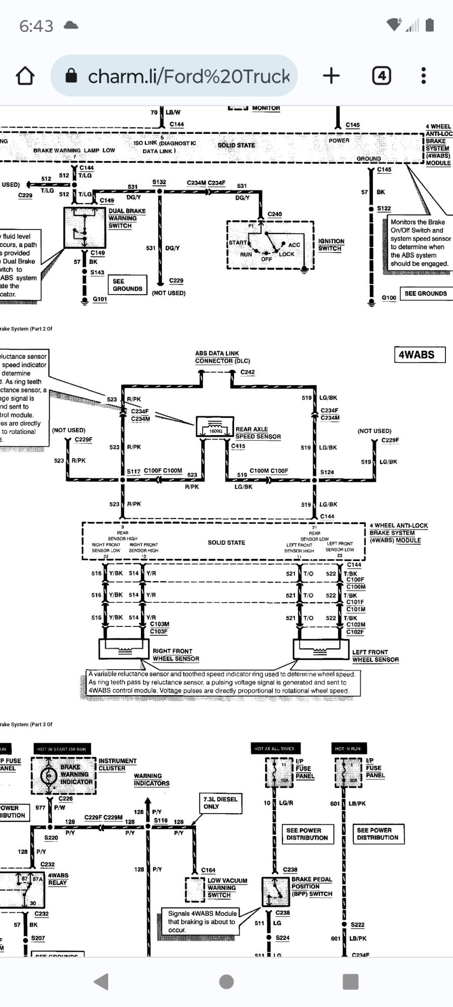 ABS Light - Super Duty - 4 Wheel Drive Conversion - Ford Truck ...