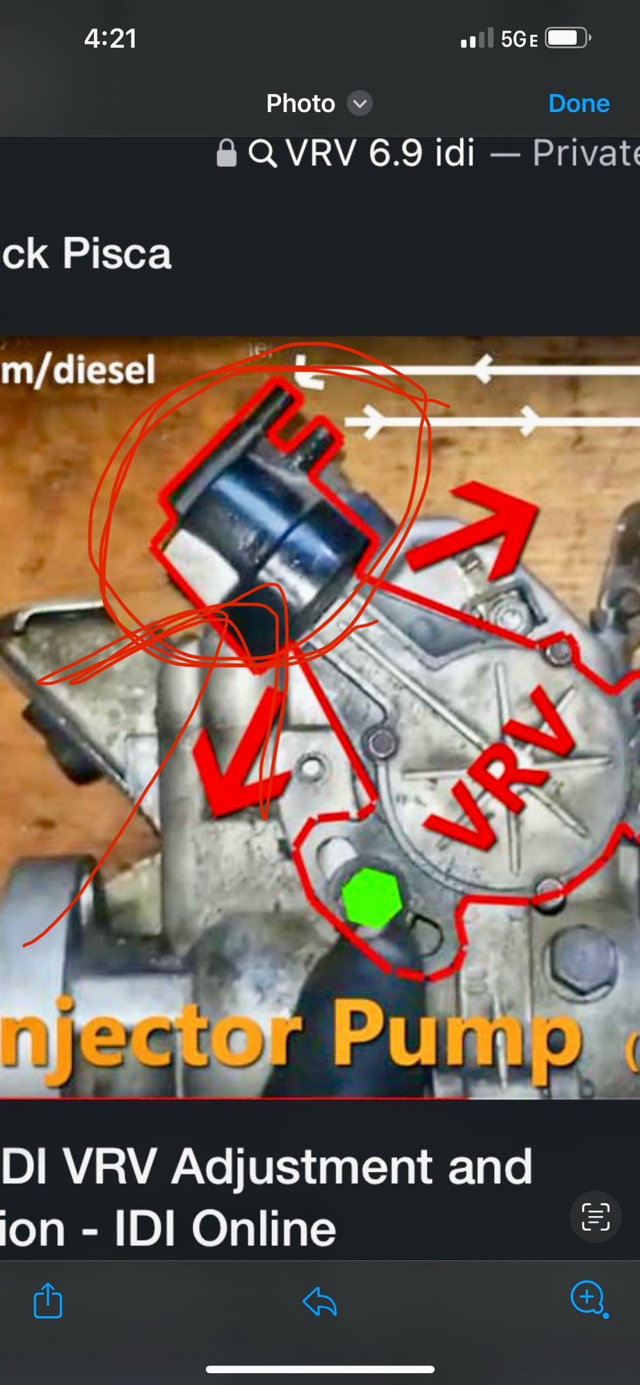 VRV next to injection pump - Ford Truck Enthusiasts Forums