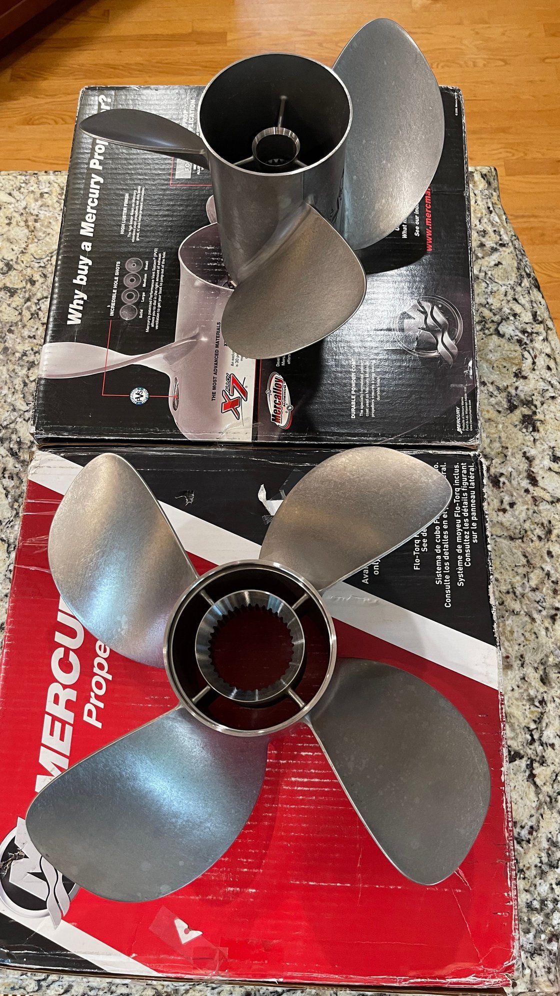 Mercury Bravo3 Propeller set 4x3 28P New - Offshoreonly.com