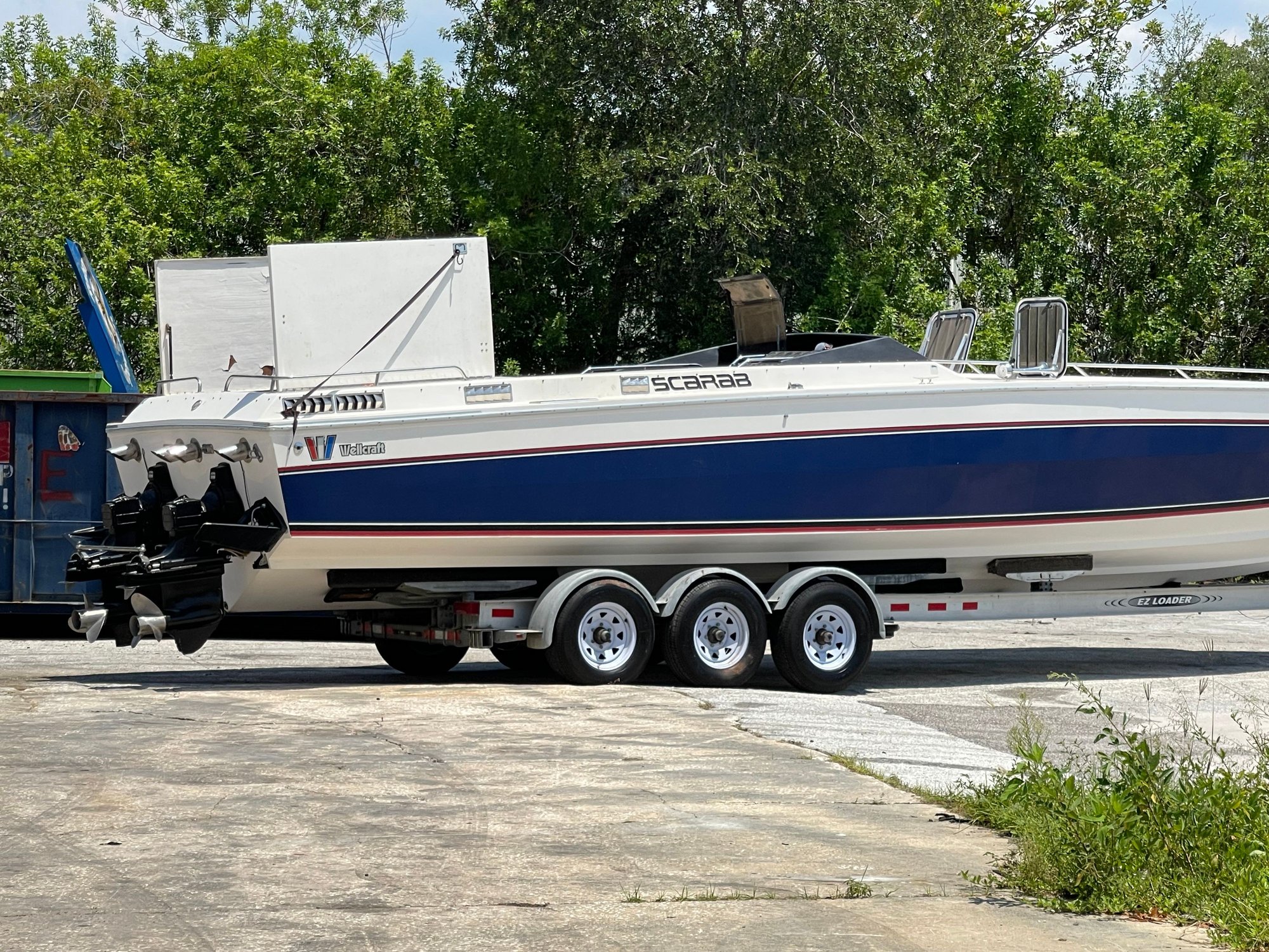 1985 Scarab flat deck - Offshoreonly.com