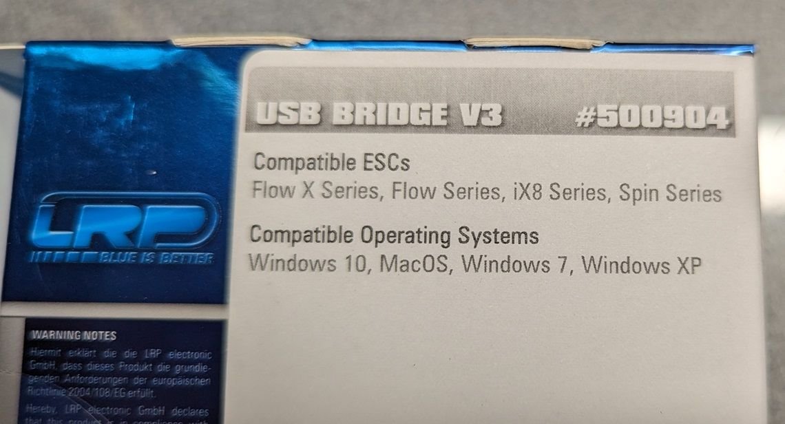 LRP Flow X Stock Spec ESC w/USB Programming Bridge - R/C Tech Forums