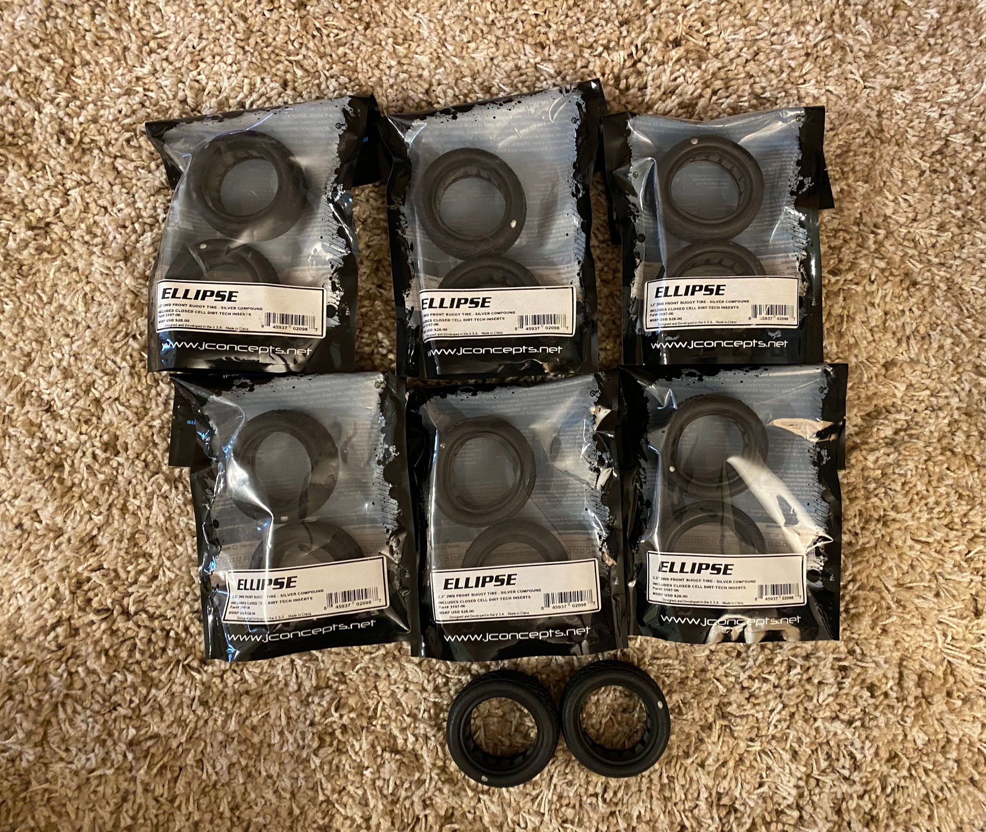 NIP 7 sets Jconcepts ELLIPSE 2wd FRONTS SILVER - R/C Tech Forums