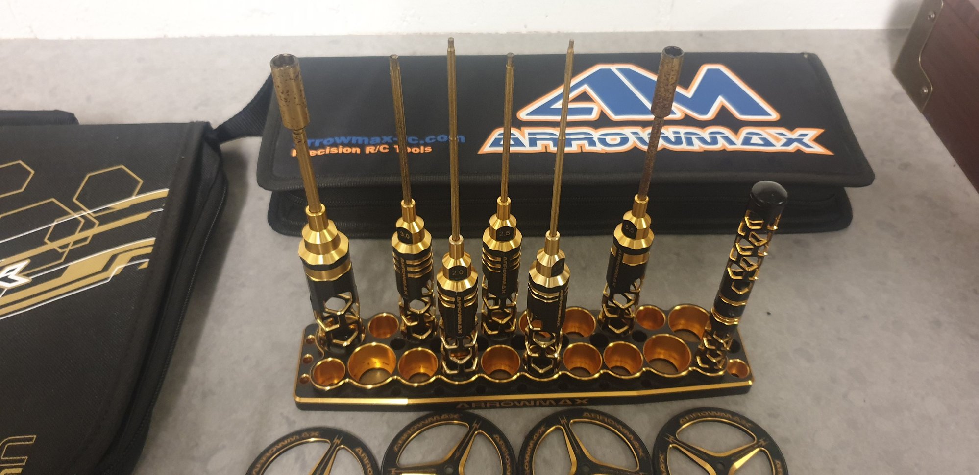 Arrowmax Black Gold Honeycomb Tools - R/C Tech Forums